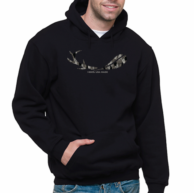 BU Logo Black Hoodie – Buckfeather